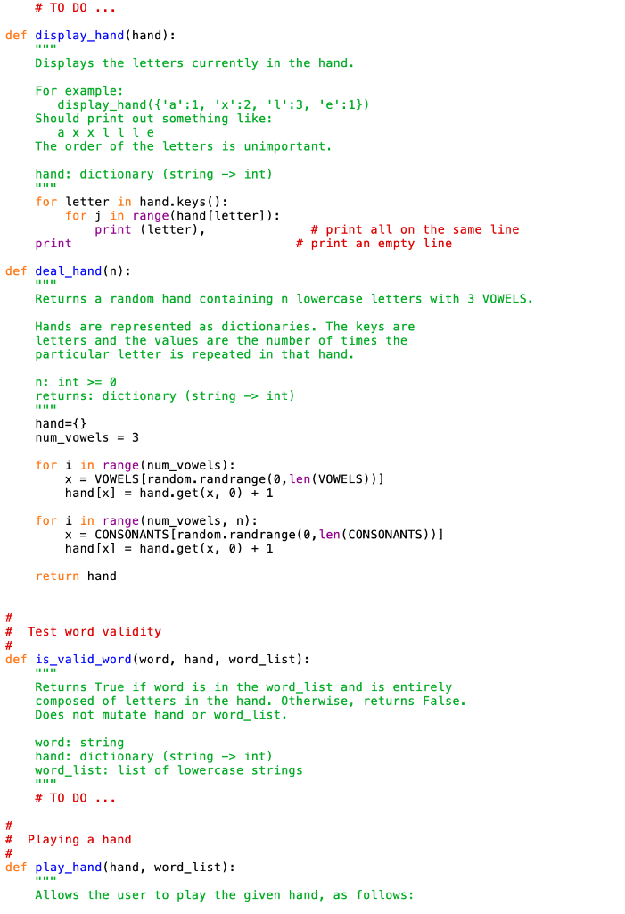 Solved # Word Game # Name: # # import random import string | Chegg.com