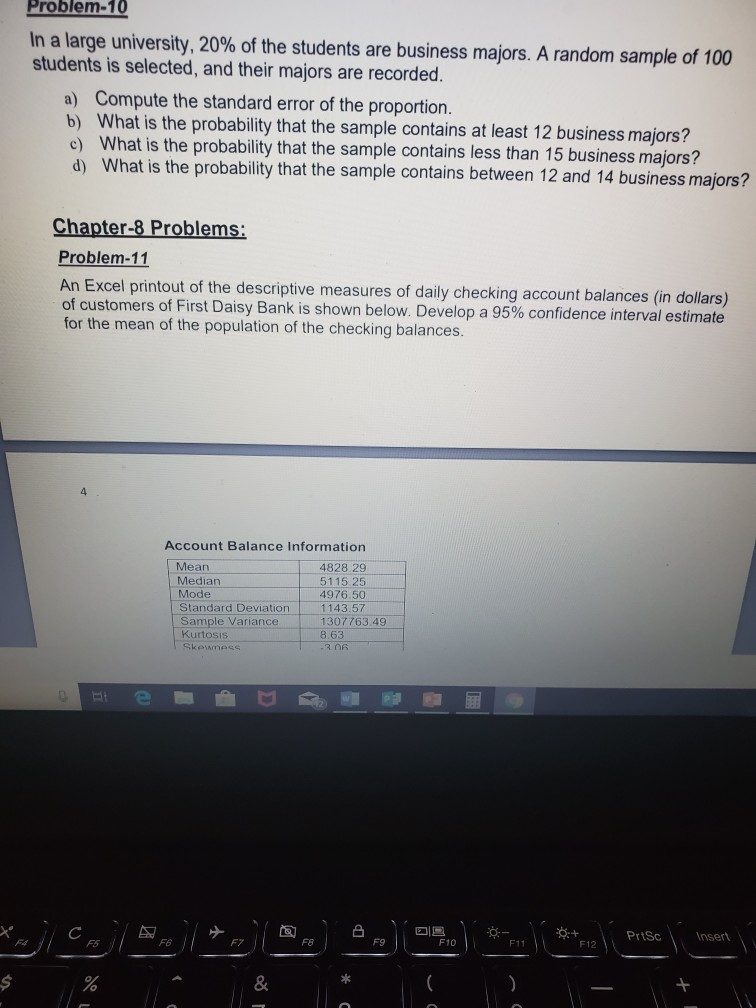 Solved Problem-10 In a large university, 20% of the students | Chegg.com