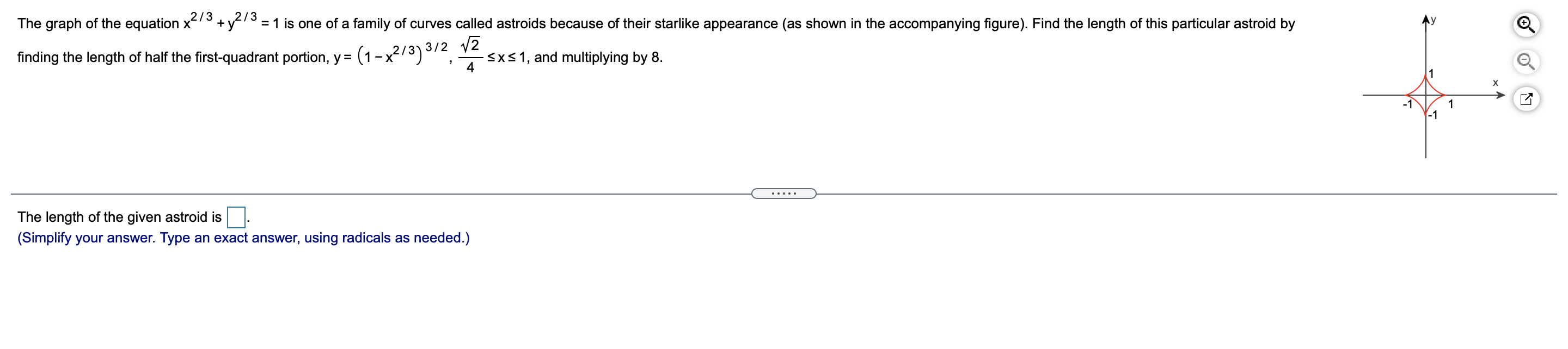 Solved The graph of the equation x213 +y2/3 = 1 is one of a | Chegg.com