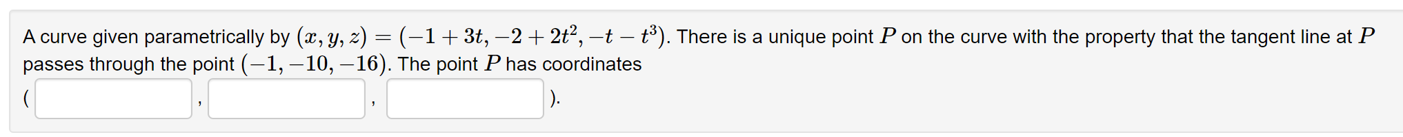 Solved A curve given parametrically by | Chegg.com