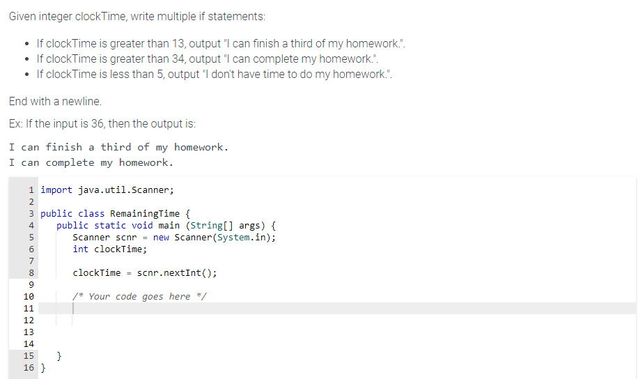 Solved Given integer clockTime, write multiple if | Chegg.com