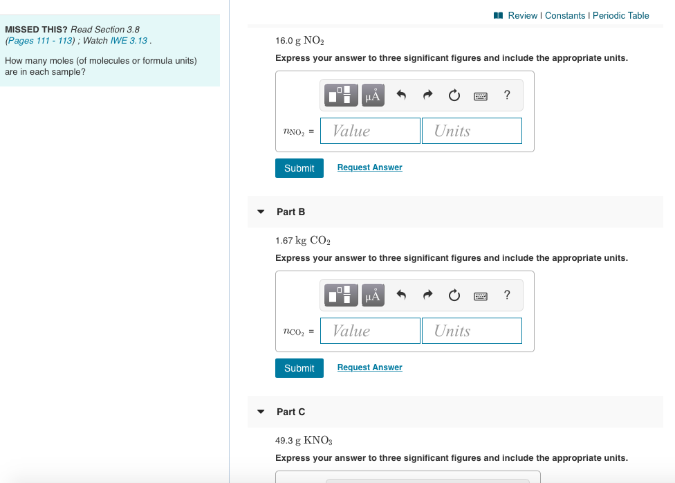 Solved Review Constants Periodic Table MISSED THIS? Read | Chegg.com