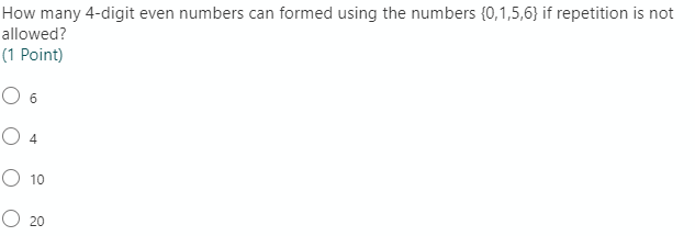 Solved How many 4-digit even numbers can formed using the | Chegg.com