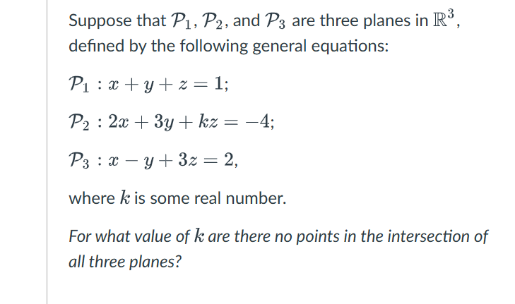 Solved Suppose that P1,P2, and P3 are three planes in R3, | Chegg.com