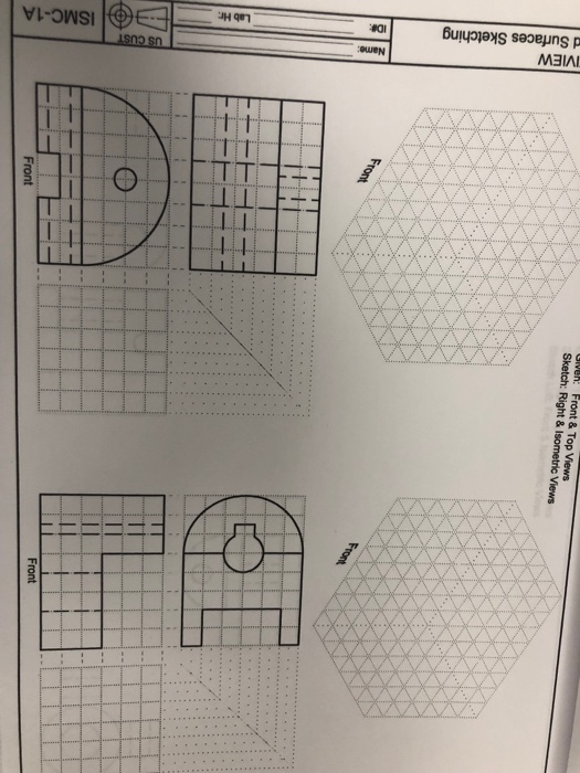 Front Front MULTIVIEW Normal Surfaces Sketching -A | Chegg.com