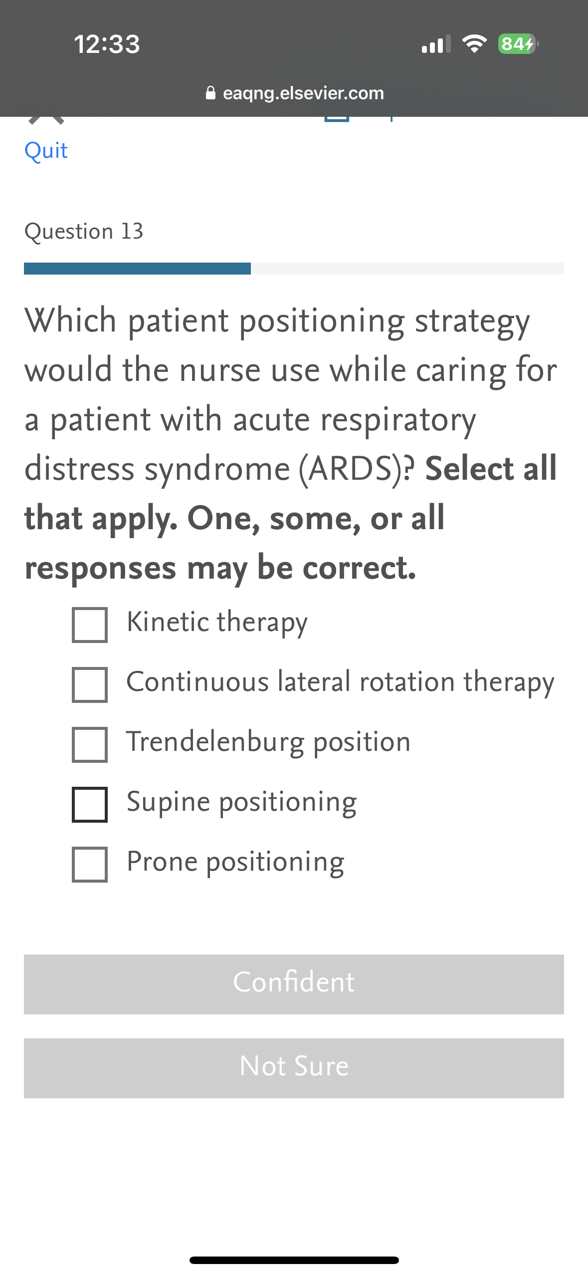 Solved Which patient positioning strategywould the nurse use | Chegg.com