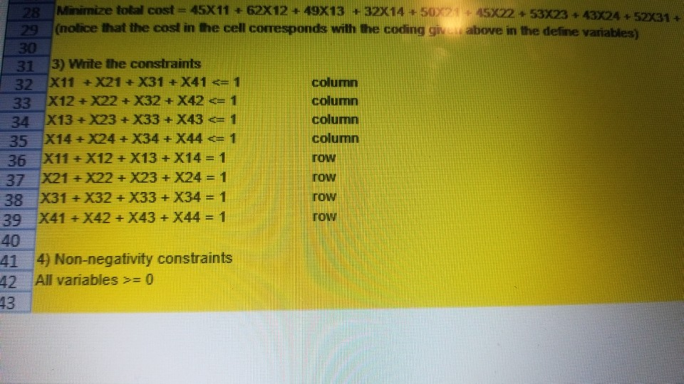 Solved Four projects must be completed, and each of four | Chegg.com