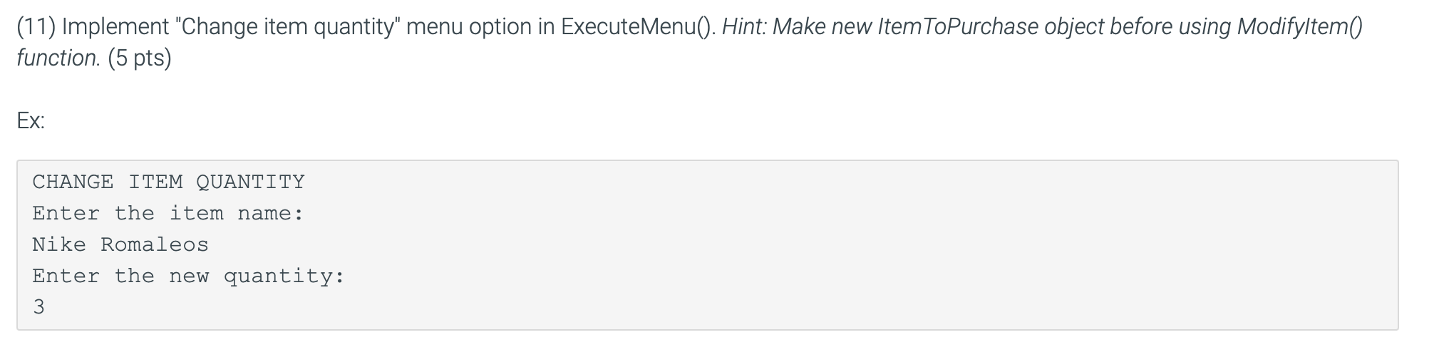 Solved This program extends the earlier "Online shopping | Chegg.com