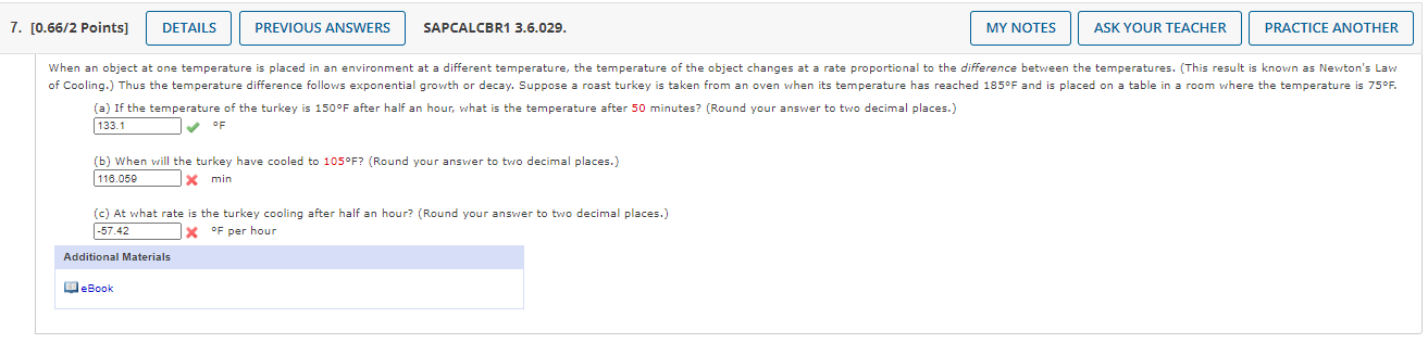 Solved When an object at one temperature is placed in an | Chegg.com