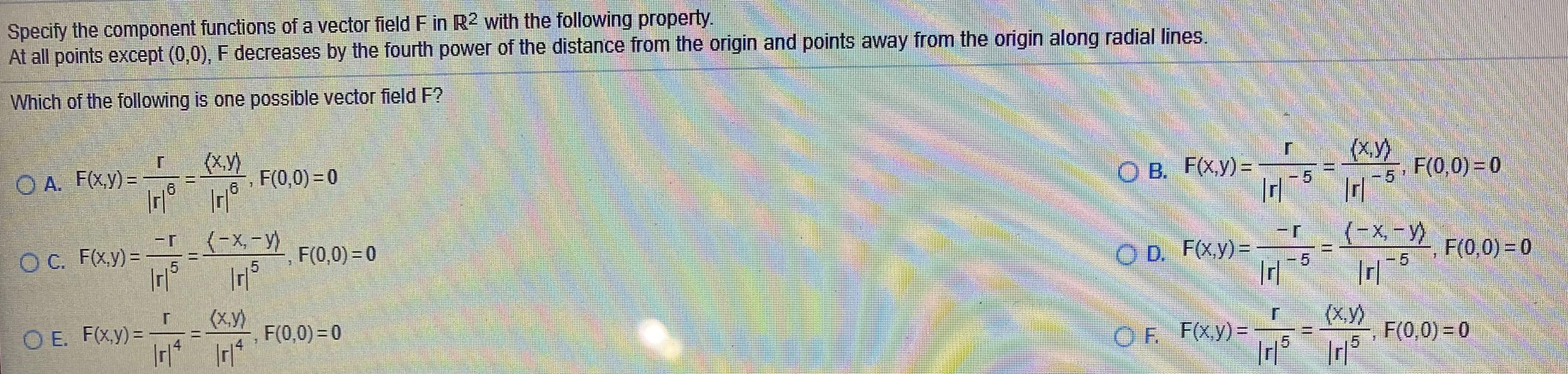 Solved Specify the component functions of a vector field F | Chegg.com