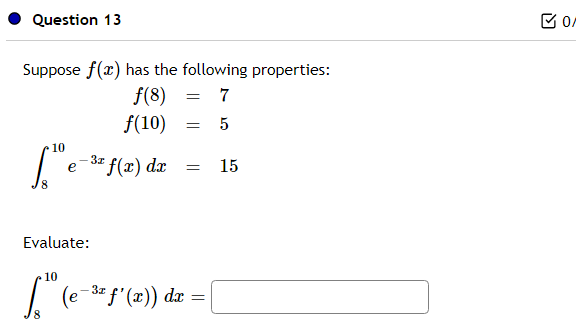Solved Suppose f(x) has the following properties: | Chegg.com