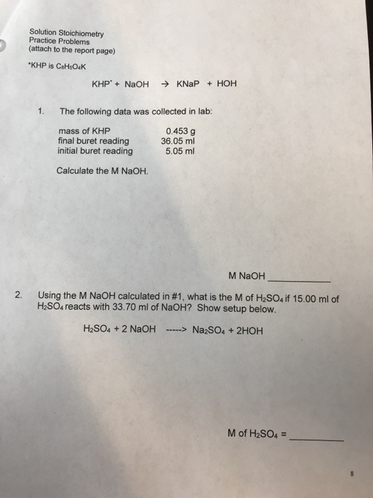 Solved Standardization of the NaOH Solution Data 1. grams | Chegg.com