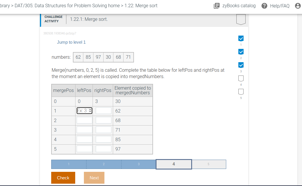 Solved brary > DAT/305: Data Structures for Problem Solving | Chegg.com