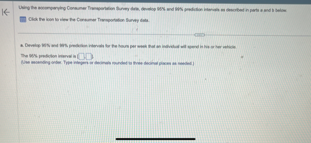 Using the accompanying Consumer Transportation Survey | Chegg.com
