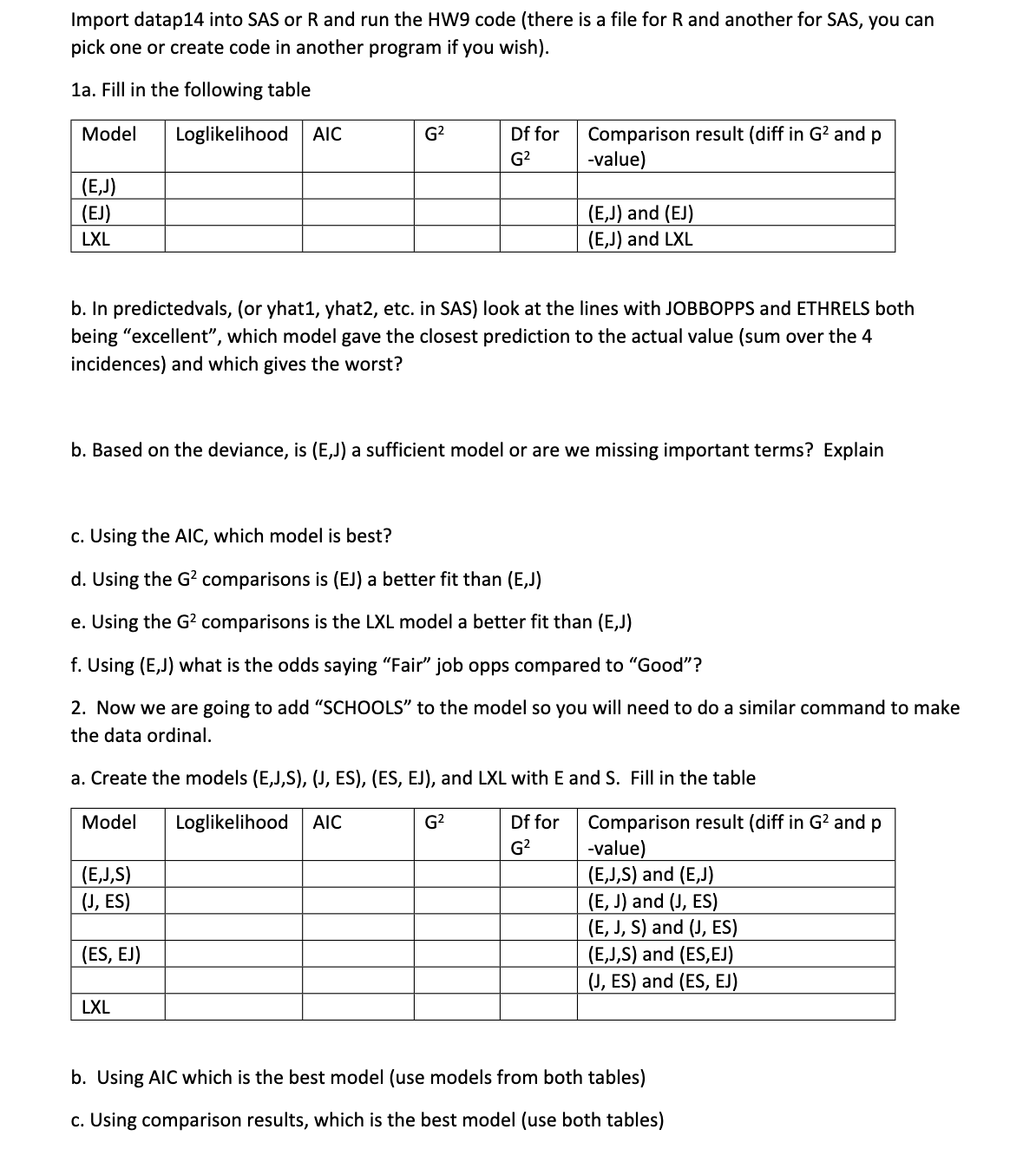 Solved Import datap14 ﻿into SAS or R and run the HW9 ﻿code | Chegg.com