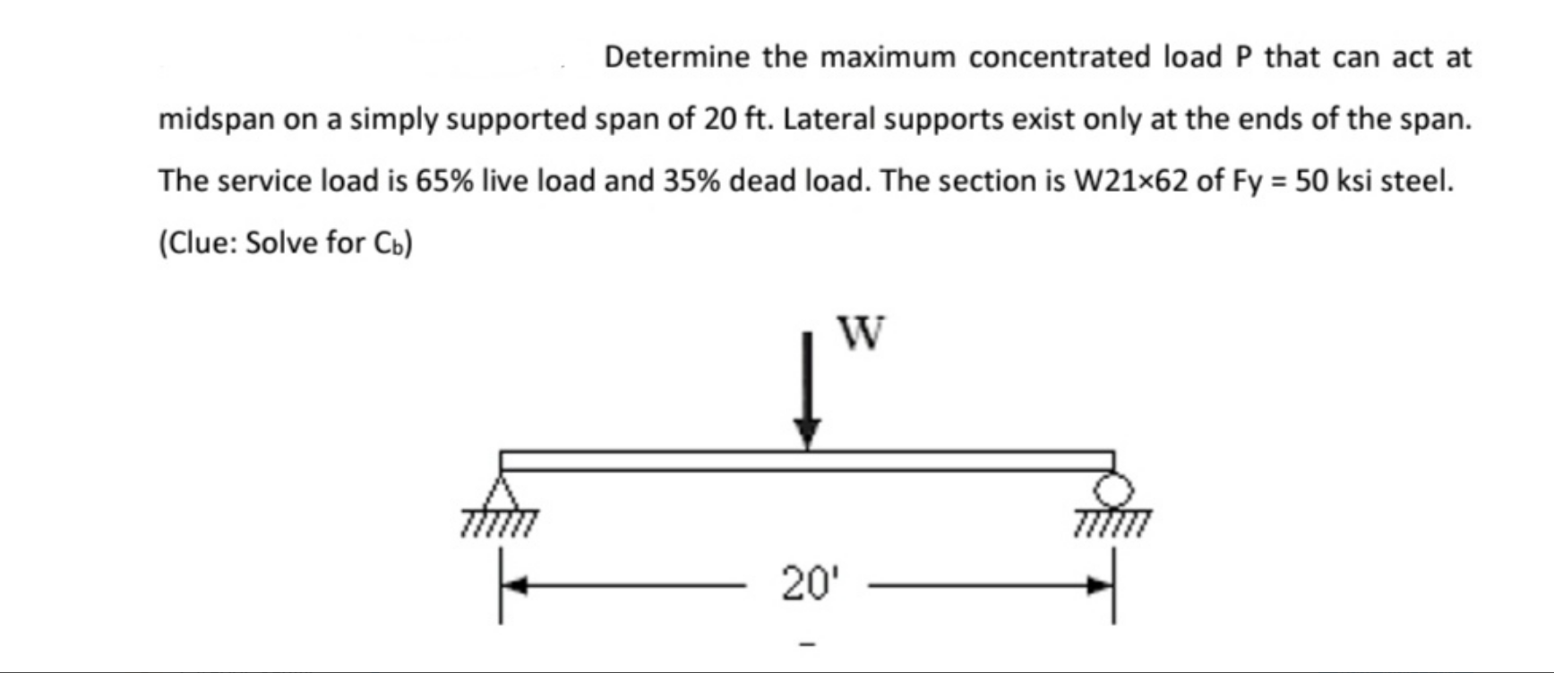 Solved Determine the maximum concentrated load P that can | Chegg.com
