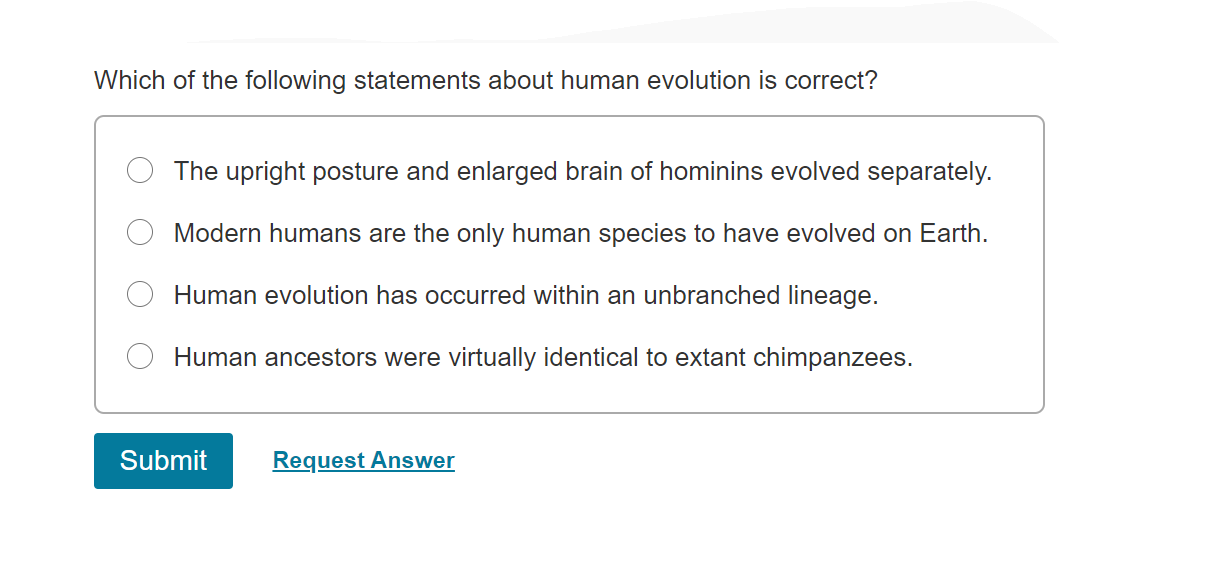 Solved Which of the following statements about human | Chegg.com