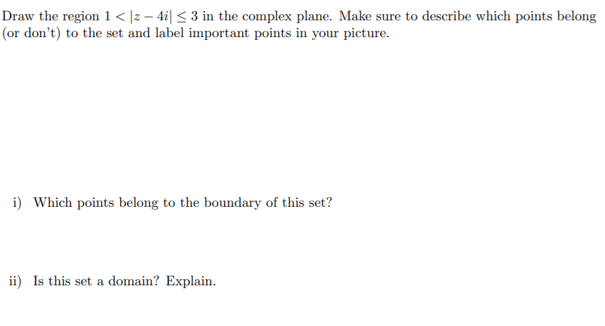 Solved Draw the region 1