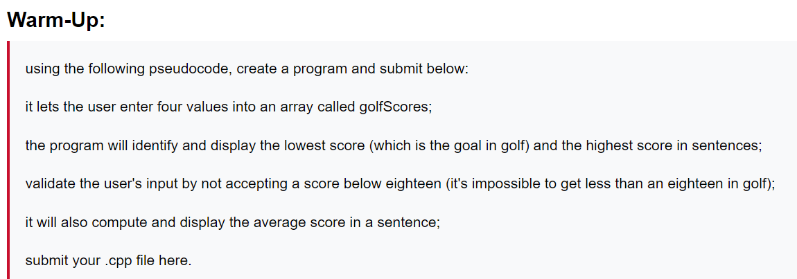 Solved using the following pseudocode, create a program and | Chegg.com