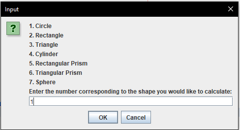 Solved I am trying to make a JOptionPane Program where you | Chegg.com