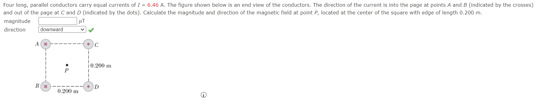 Solved magnitude direction (i) | Chegg.com