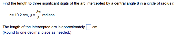 Solved Find the length to three significant digits of the | Chegg.com