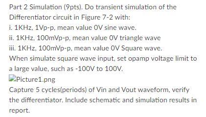 Solved 100 pF 100 Ω 0.01μF M 1kΩ out Figure 7-2 | Chegg.com