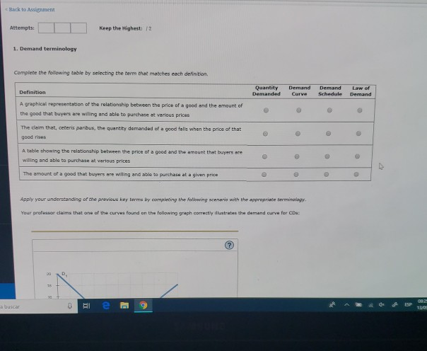 Solved Back to Assignment Attempts Keep the Highest: 12 1. | Chegg.com