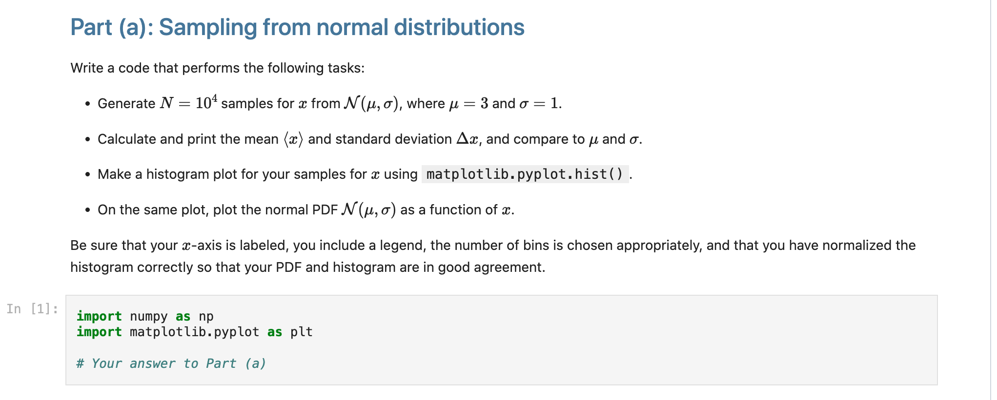 Solved Write a code that performs the following | Chegg.com