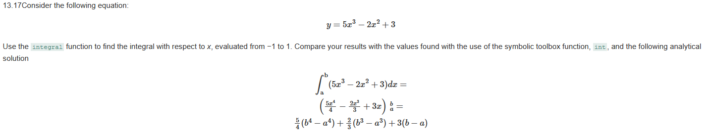 Solved Please use matlab. Important: A negative sign is | Chegg.com