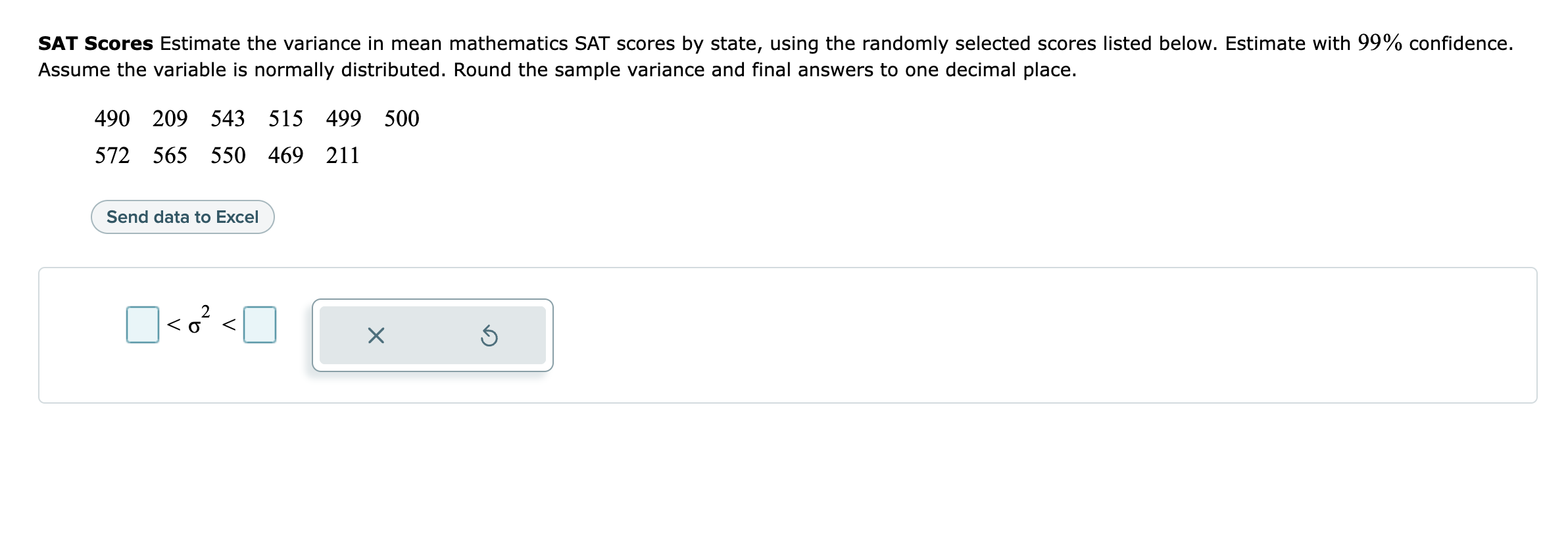 Solved SAT Scores Estimate the variance in mean mathematics | Chegg.com Solved SAT Scores Estimate the variance in mean mathematics | Chegg.com