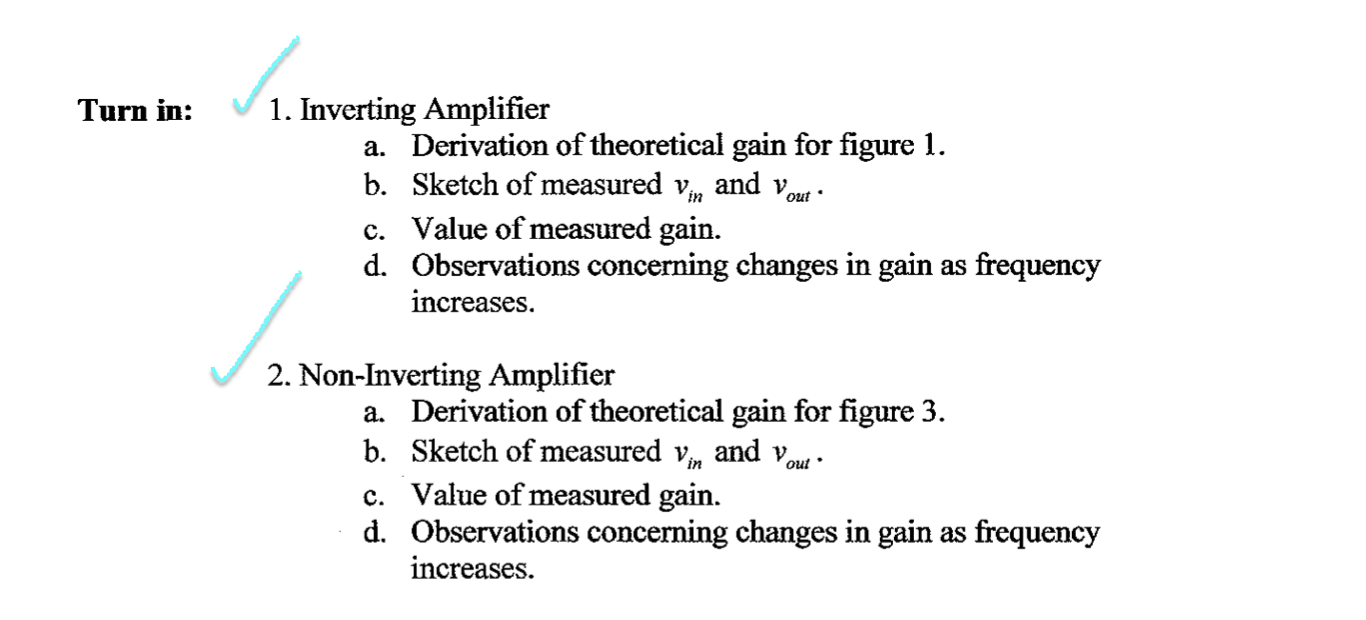 Solved CIRCUITS LAB OPERATIONAL AMPLIFIERS Objectives: 1. To | Chegg.com