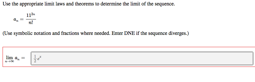 Solved Use the appropriate limit laws and theorems to | Chegg.com