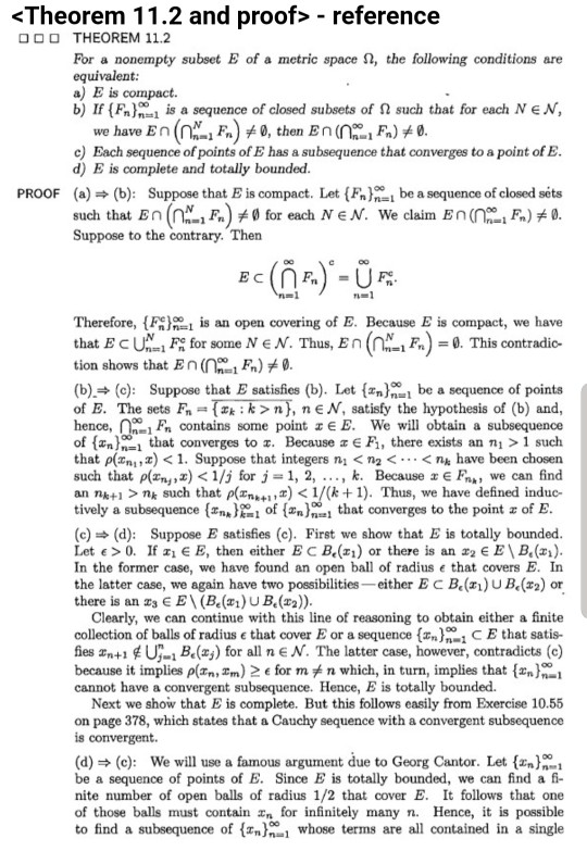 Solved (Advanced calculus and Real analysis) - topology, | Chegg.com