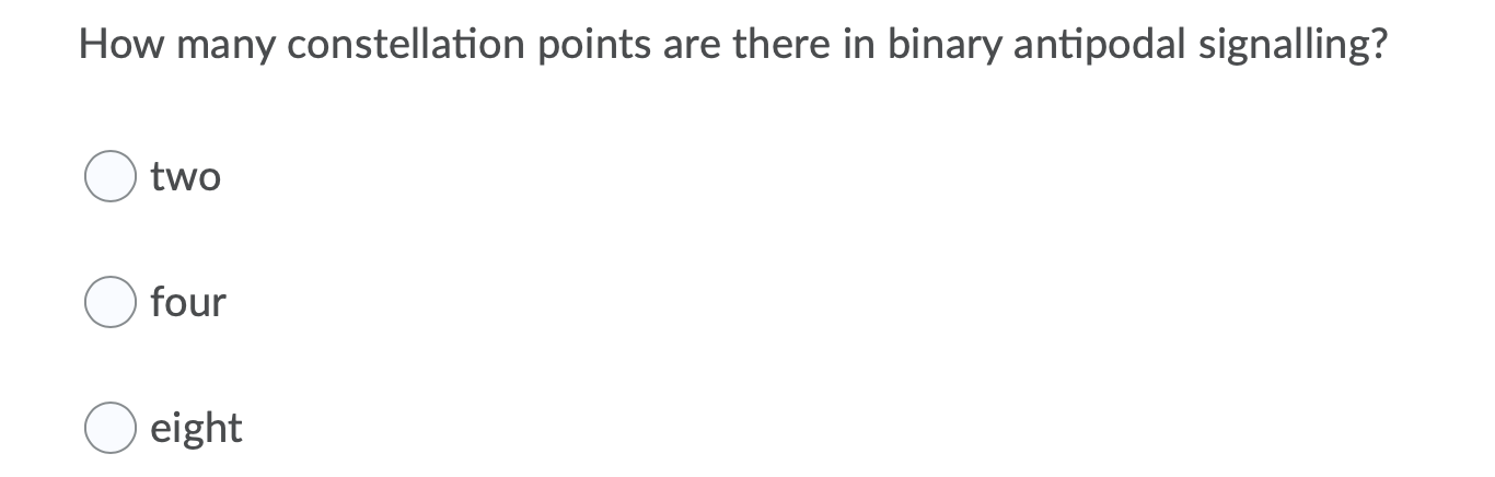 Solved How many constellation points are there in binary | Chegg.com