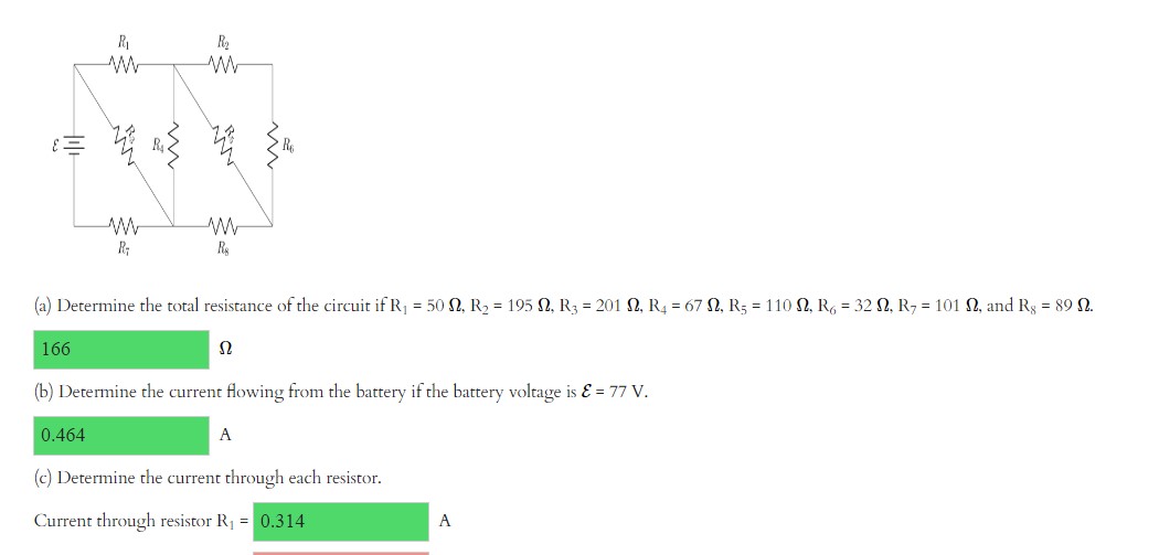 Solved (a) Determine the total resistance of the circuit if | Chegg.com