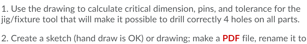 Solved 1. Use the drawing to calculate critical dimension, | Chegg.com
