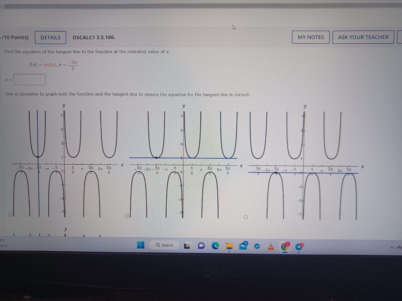 Solved Find the equation of the tangent line to the function | Chegg.com
