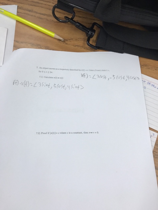 Solved As object moves on a trajectory described by r(t) = | Chegg.com
