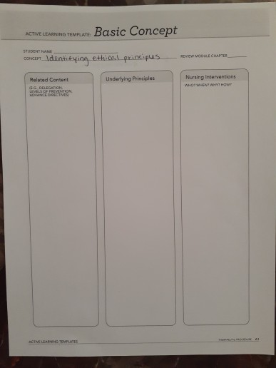 Solved ACTIVE LEARNING TEMPLATE Basic Concept STUDENTE | Chegg.com