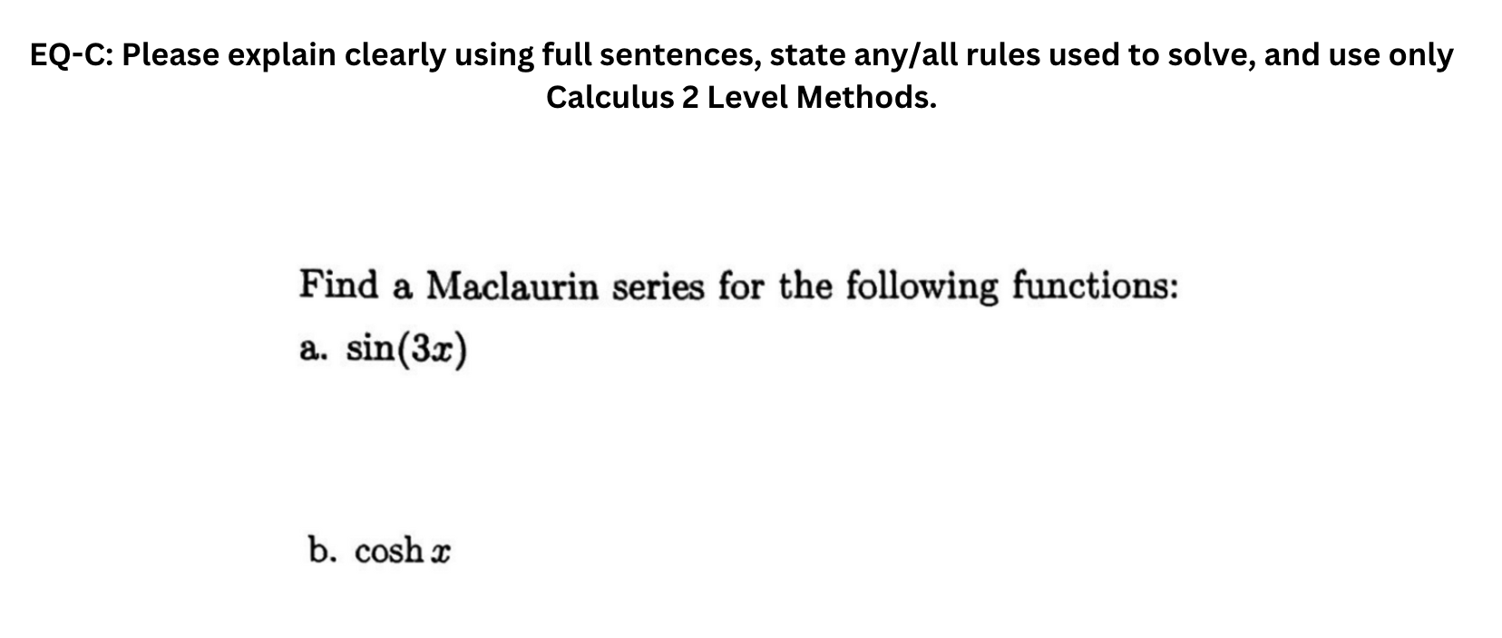 EQ-C: Please explain clearly using full sentences, | Chegg.com