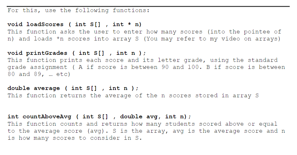 Solved The goal is to write a C program that runs as shown | Chegg.com