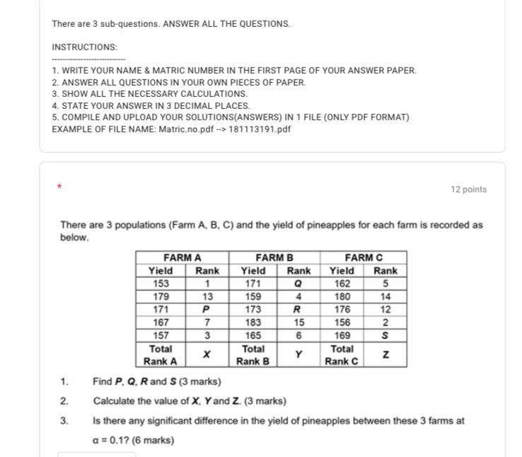 Solved There are 3 sub-questions. ANSWER ALL THE QUESTIONS | Chegg.com