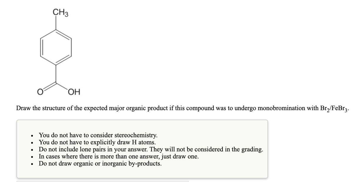 Solved Ch3 Oh Draw The Structure Of The Expected Major