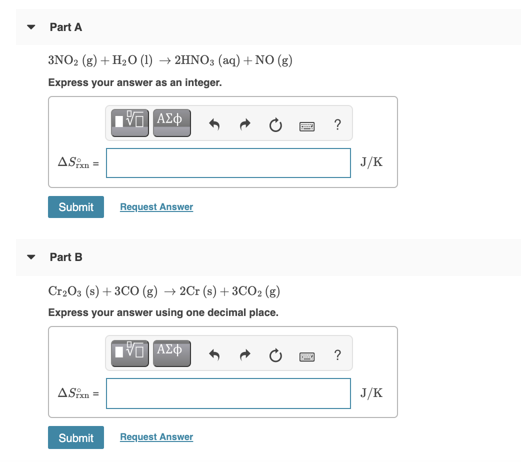 Use data from Appendix IIB to calculate ASixn for | Chegg.com