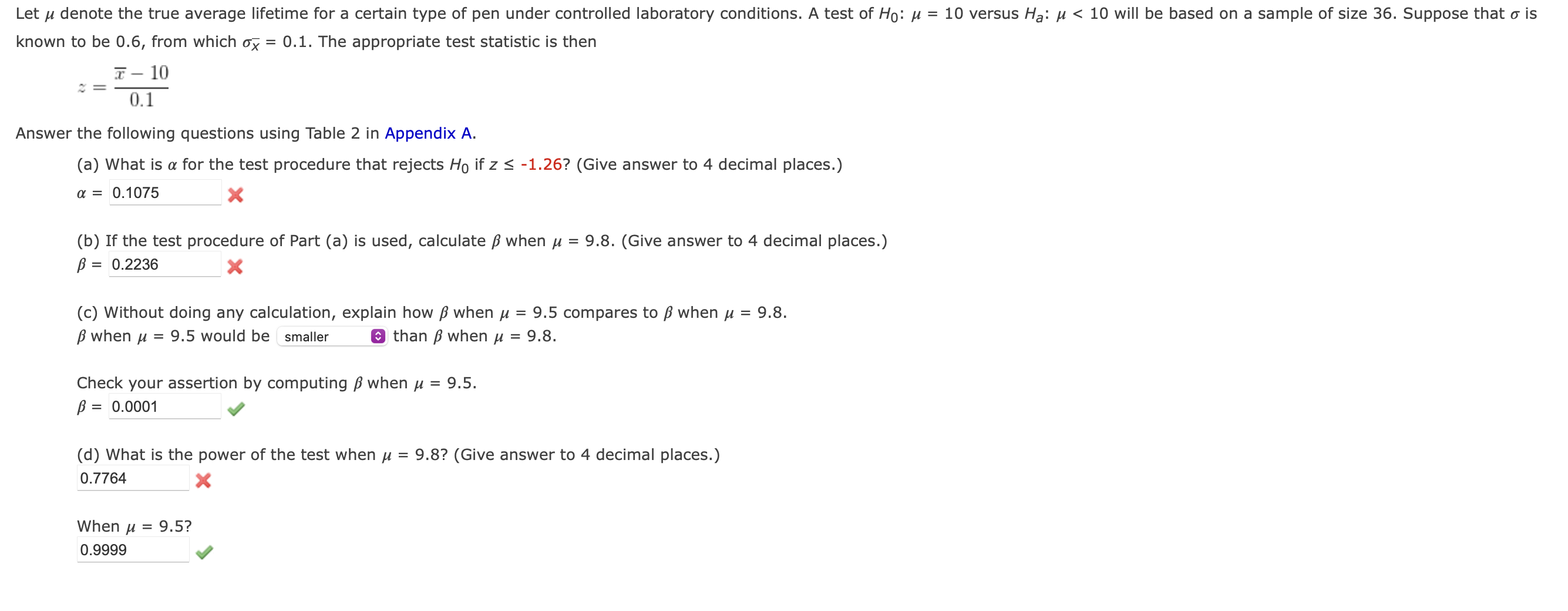 Solved known to be 0.6 , ﻿from which σx-=0.1. ﻿The | Chegg.com