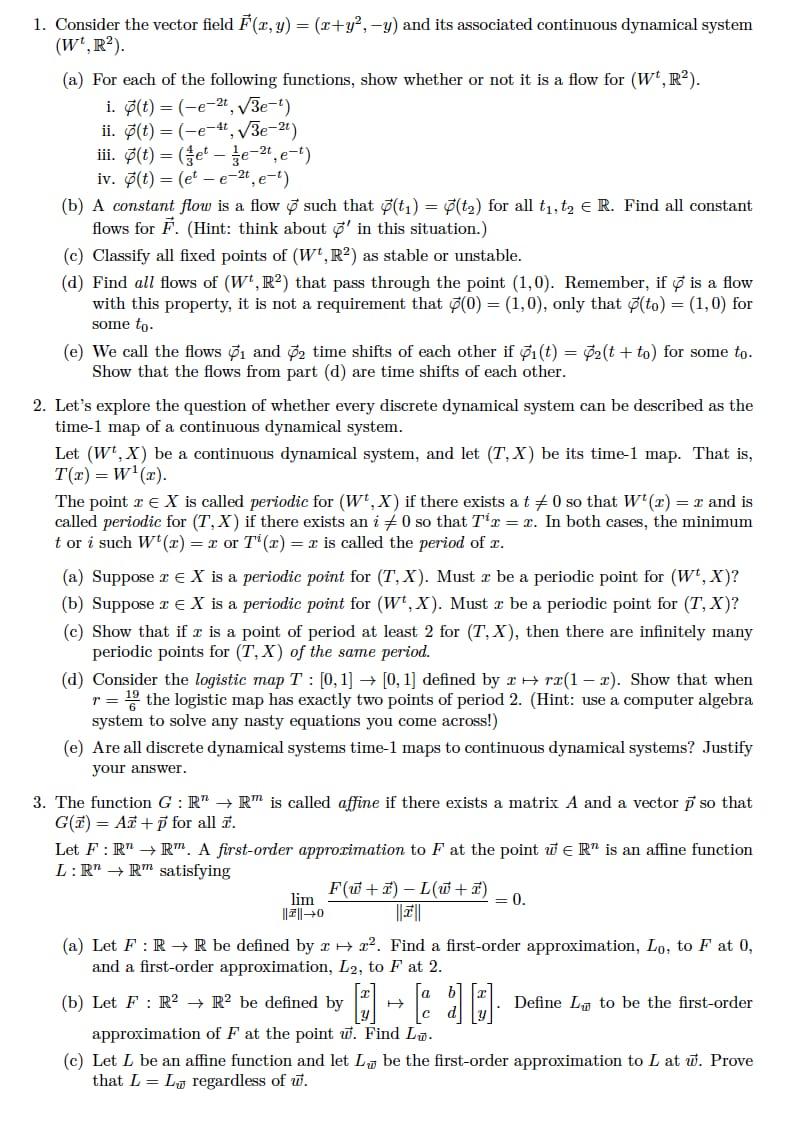 Solved A vector field is called incompressible if | Chegg.com