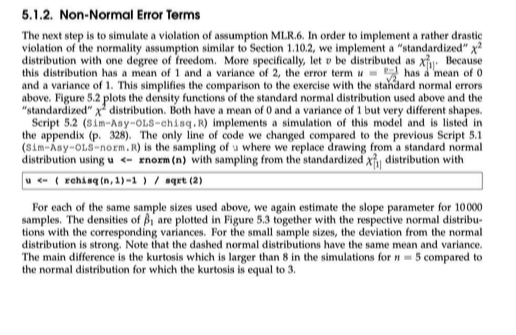 5.1.1. Normally Distributed Error Terms Script 5.1 | Chegg.com