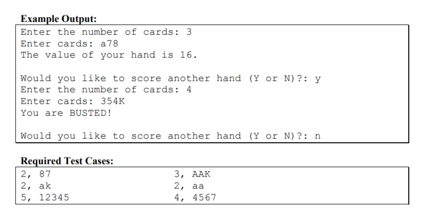 Solved Option 2: Blackjack Write a program that scores a | Chegg.com