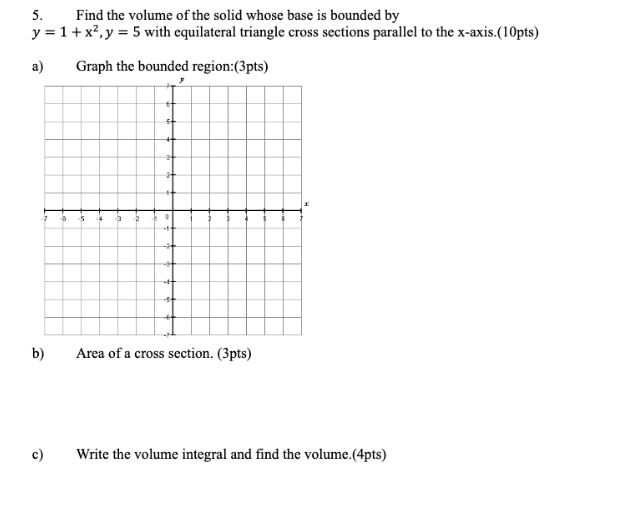 Solved Find the volume of the solid whose base is bounded | Chegg.com